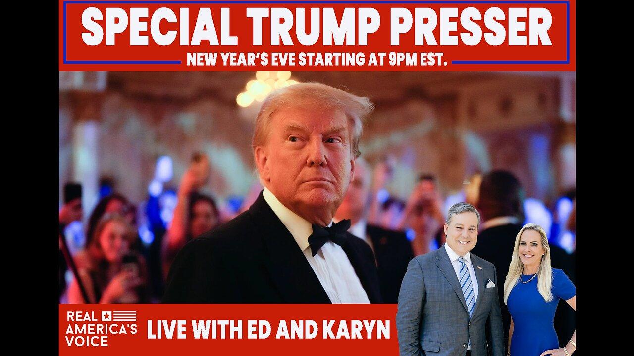 President Trump New Year's Eve Presser LIVE - One News Page VIDEO