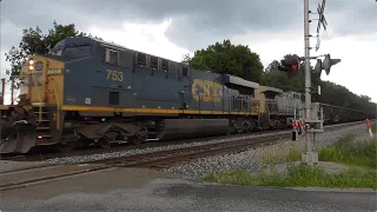 CSX C640 Loaded Coal Train from Sterling, Ohio - One News Page VIDEO