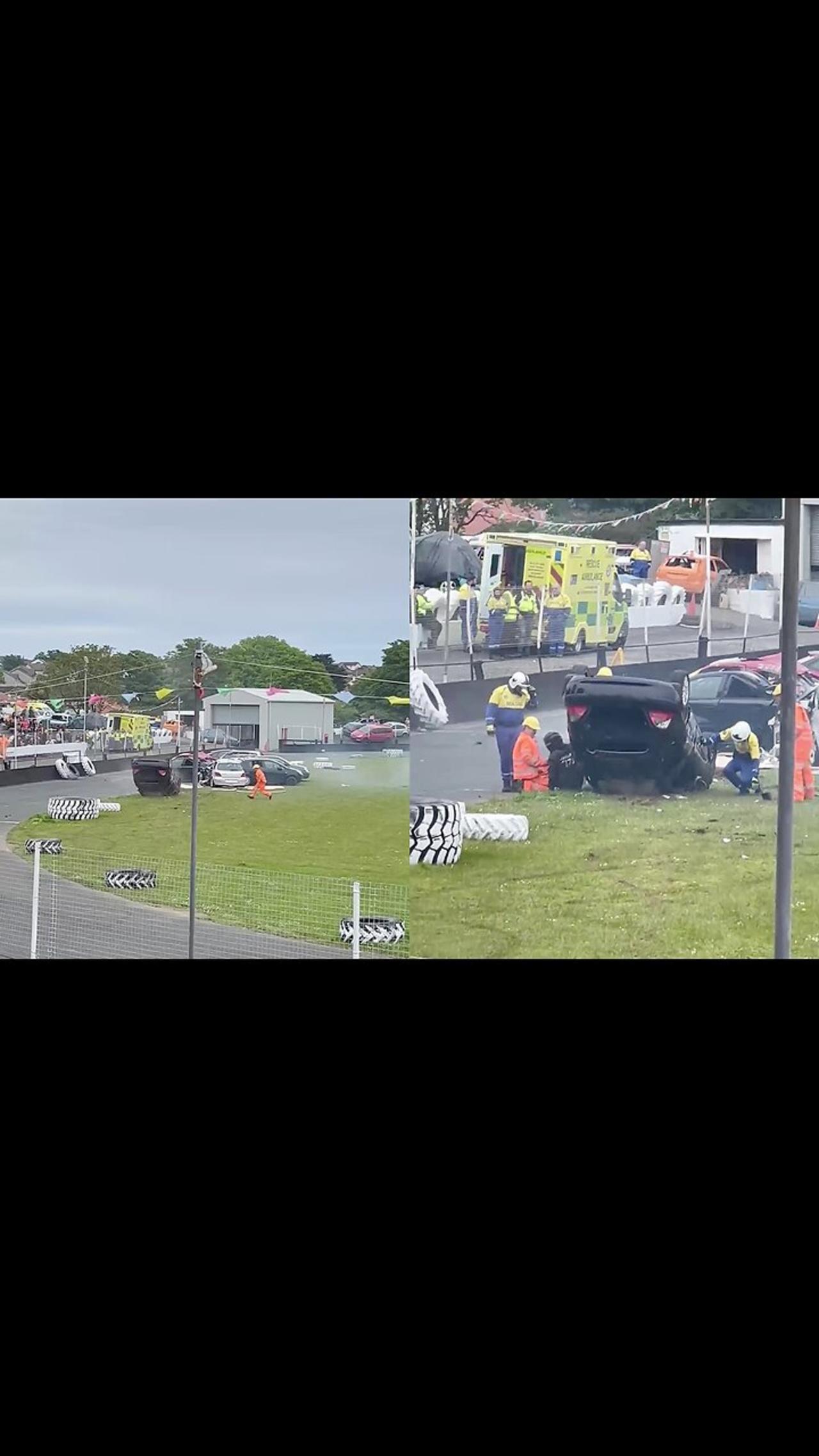'CHAOTIC footage of jumping cars CRASHING - One News Page VIDEO