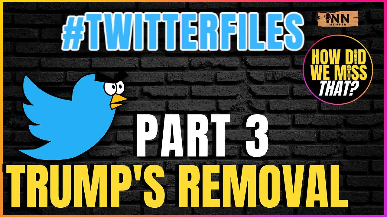 TWITTER FILES PART 3 - THE REMOVAL OF DONALD - One News Page VIDEO
