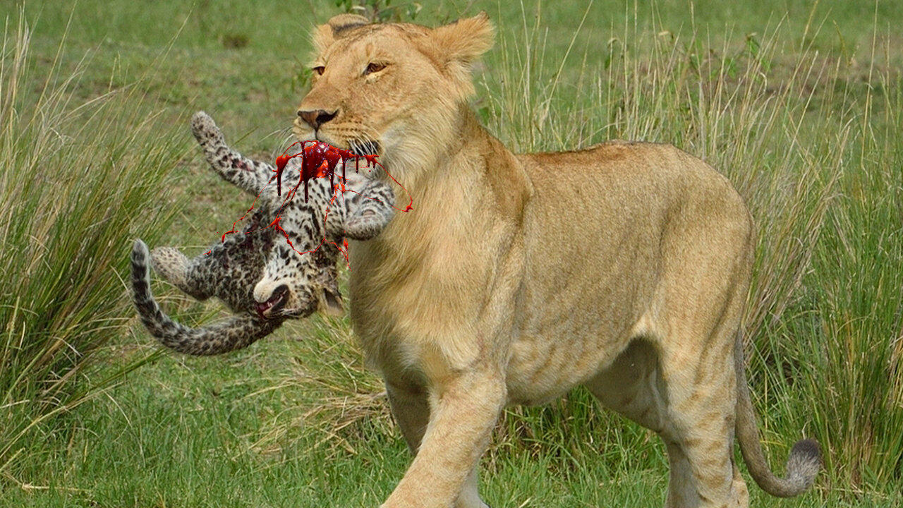 Lion vs Leopard - Most Amazing Moments Of Wild - One News Page VIDEO