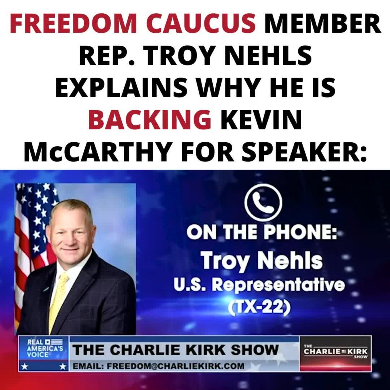 Freedom Caucus Member Rep. Troy Nehls Explains - One News Page VIDEO