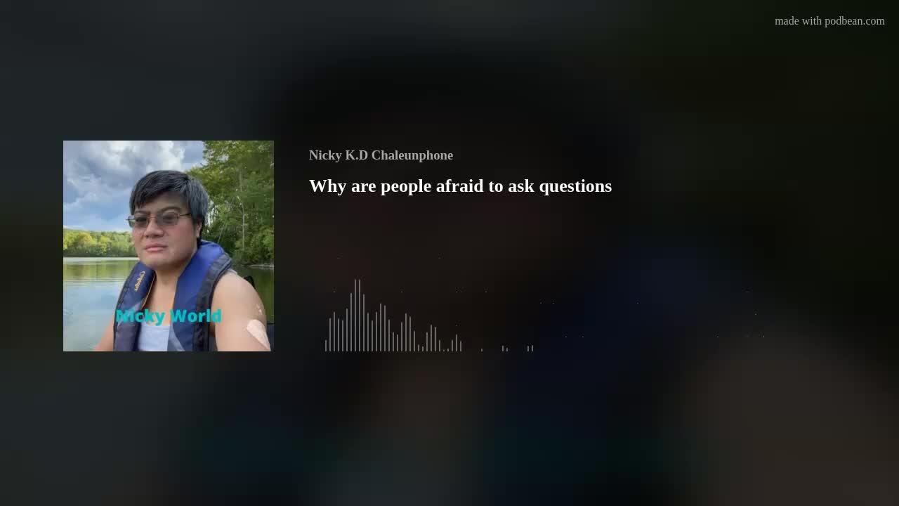 Why are people afraid to ask questions - One News Page VIDEO