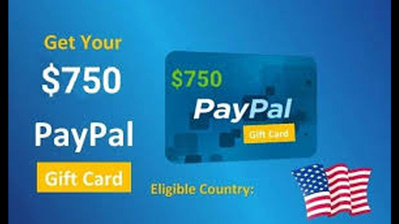 PayPal Giftcard-Grab a $750 PayPal Gift Card - One News Page VIDEO