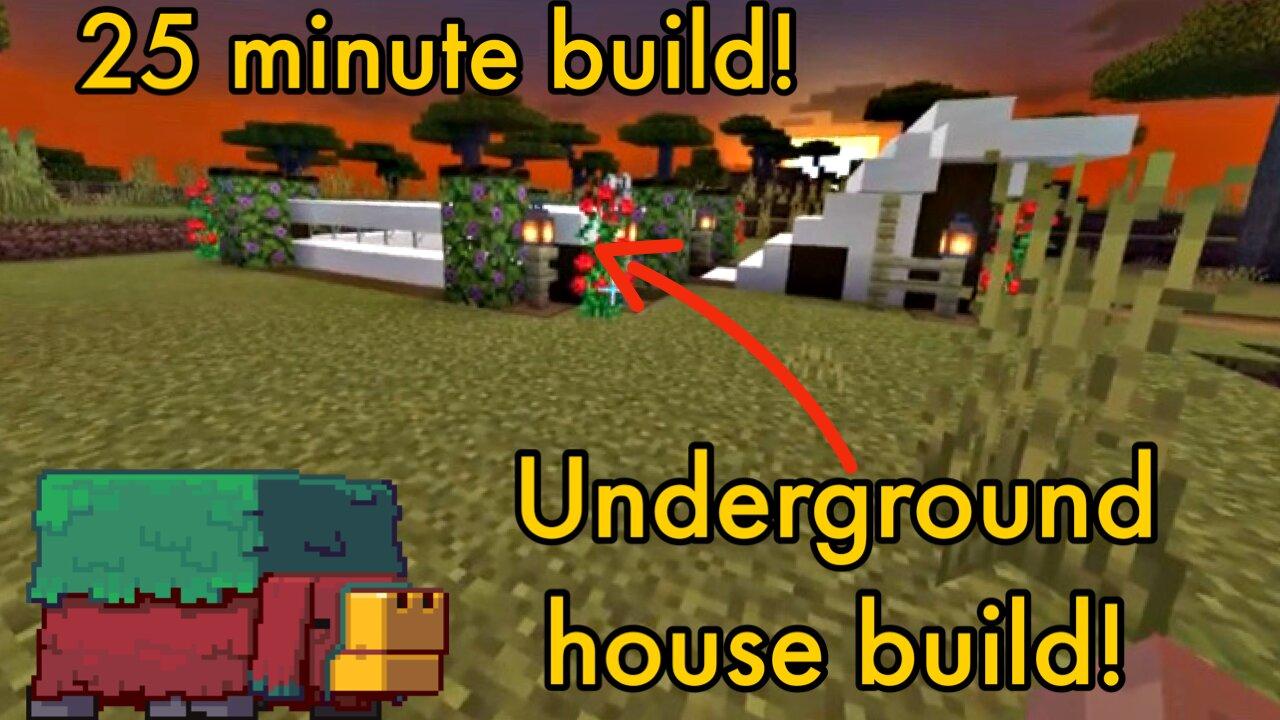 Minecraft: 20 minute underground house build! - One News Page VIDEO
