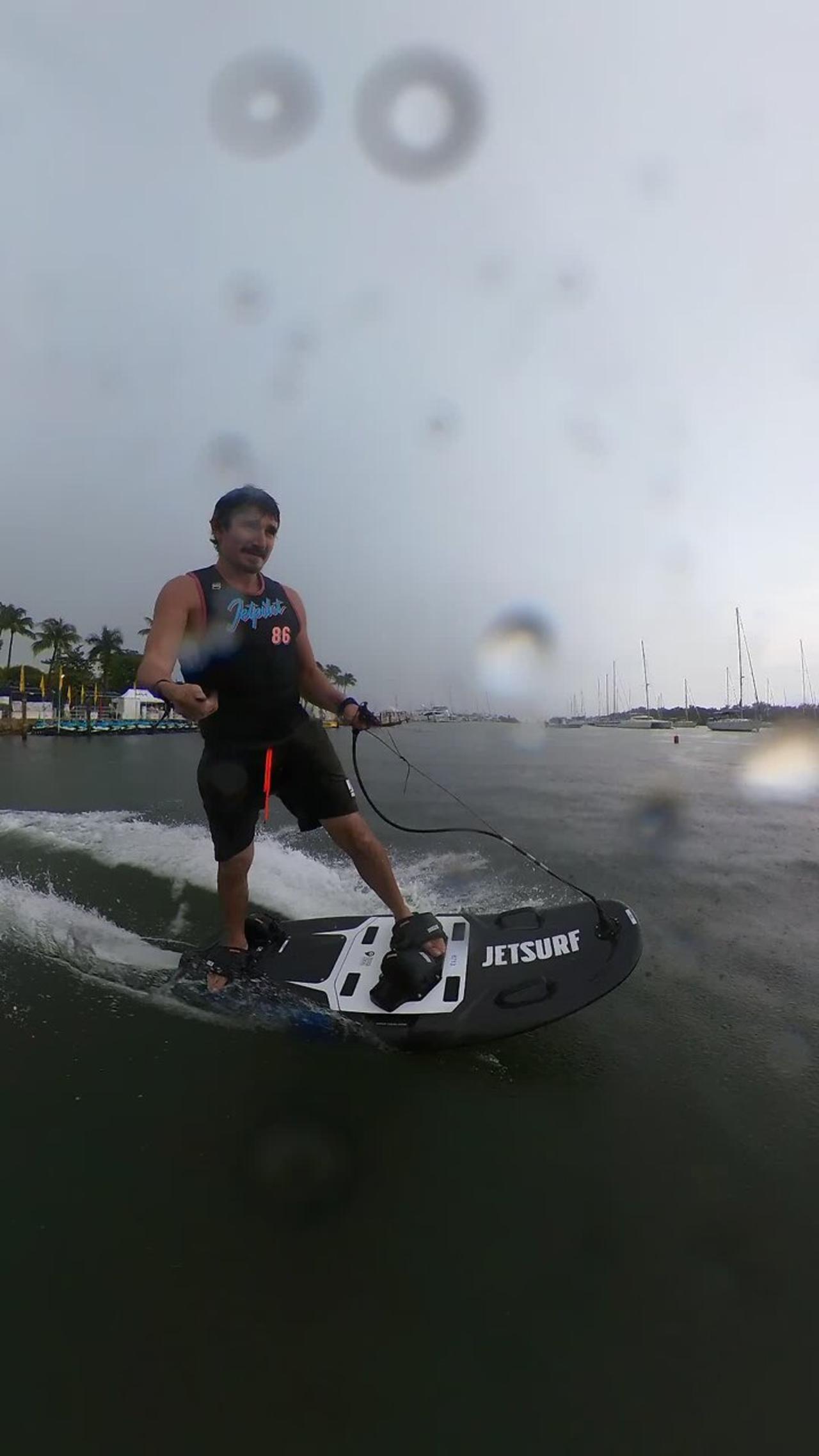 Person is riding a motorized surfboard!.MOV - One News Page VIDEO