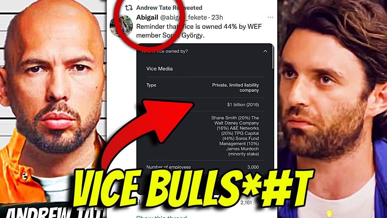 Andrew Tate Responds To Vice Lying About Him - One News Page VIDEO