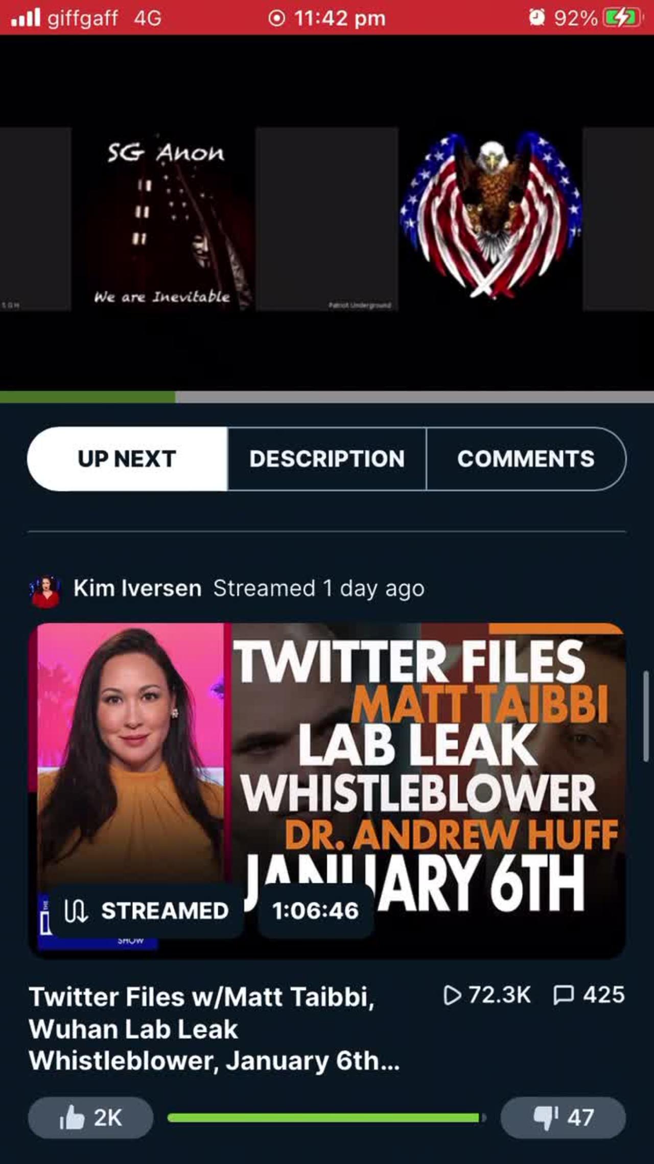 SGAnon : Patriot Underground 4rt January 2023: - One News Page VIDEO