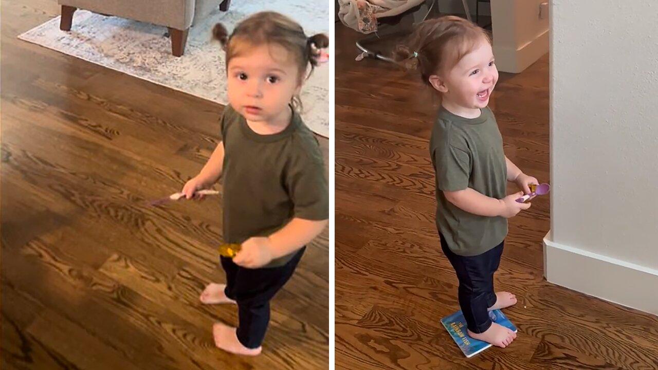 Kid sees dad shaved for first time since she was - One News Page VIDEO