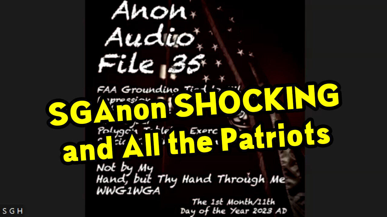 SGAnon SHOCKING and All the Patriots "Go to - One News Page VIDEO