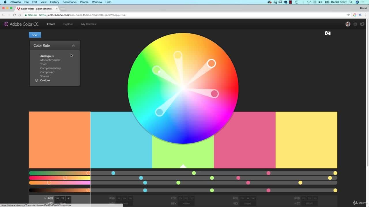 Using Color Themes in Adobe Illustrator CC - One News Page VIDEO