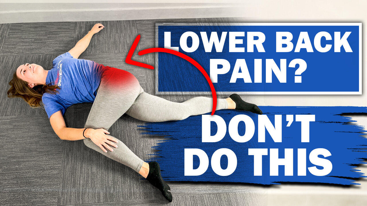Low Back Pain Twisting? DON'T Stretch & - One News Page VIDEO