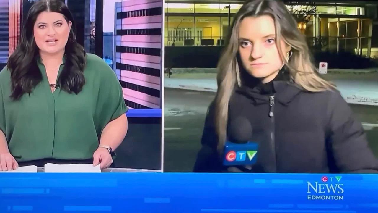 Jessica Robb, canadian reporter for CTV suffers - One News Page VIDEO