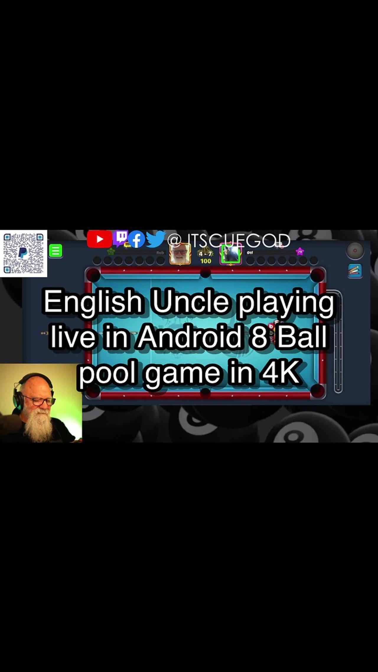 English Uncle playing live in Android 8 Ball - One News Page VIDEO