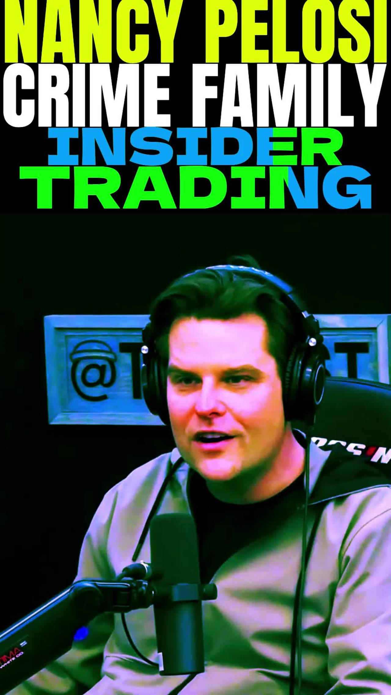 Matt Gaetz tells insider trading story about - One News Page VIDEO