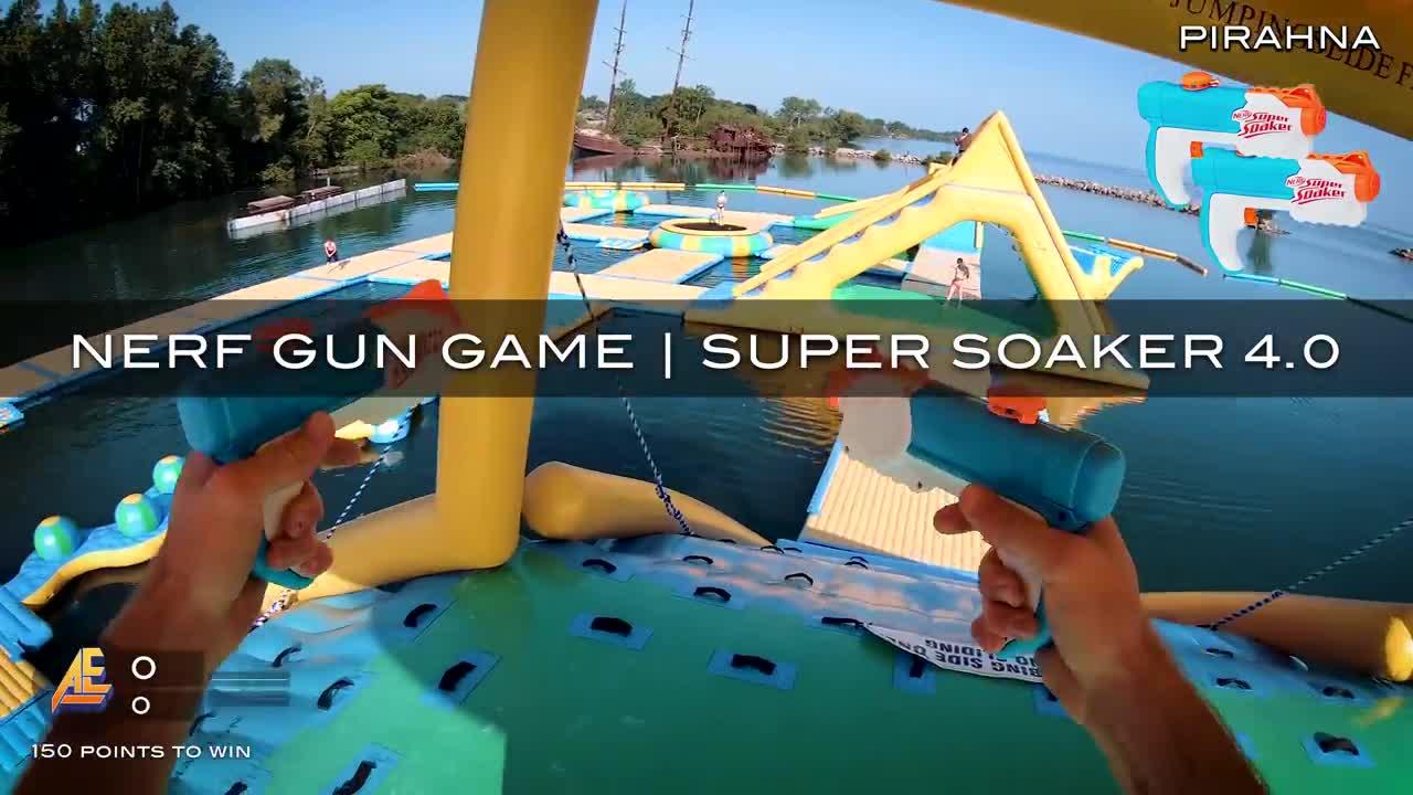 NERF GUN GAME | SUPER SOAKER EDITION 4.0 (Nerf - One News Page VIDEO
