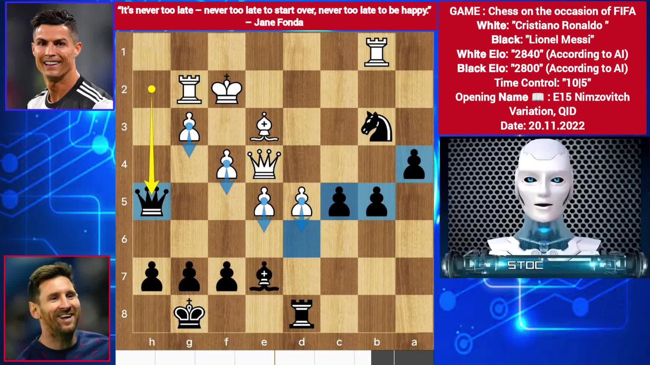 Great Chess Game in Chess History !! Ronaldo vs - One News Page VIDEO