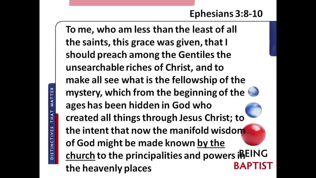 Being Baptist: Individual Soul Liberty - Lesson - One News Page VIDEO