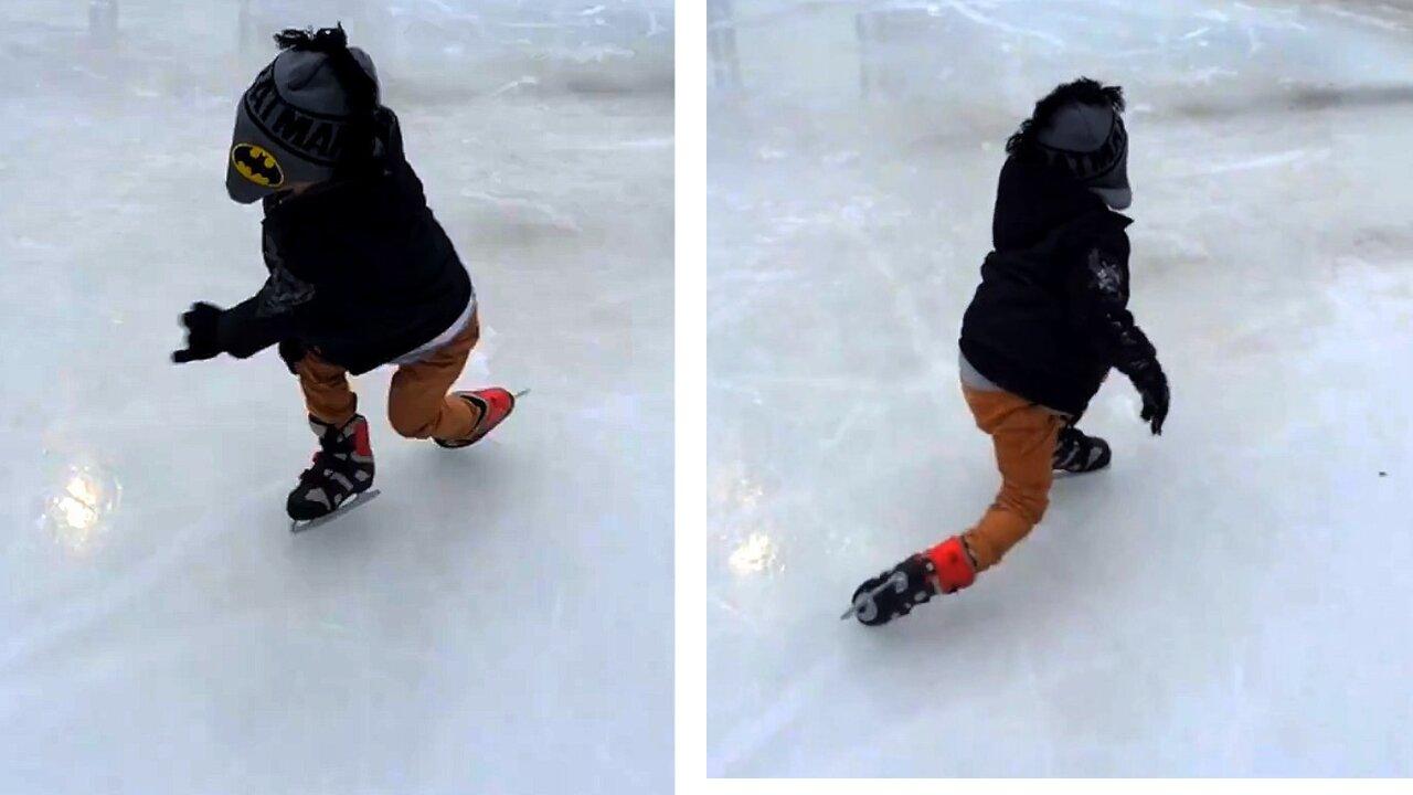 Kids'First Time on the Ice - A Fun Ice - One News Page VIDEO