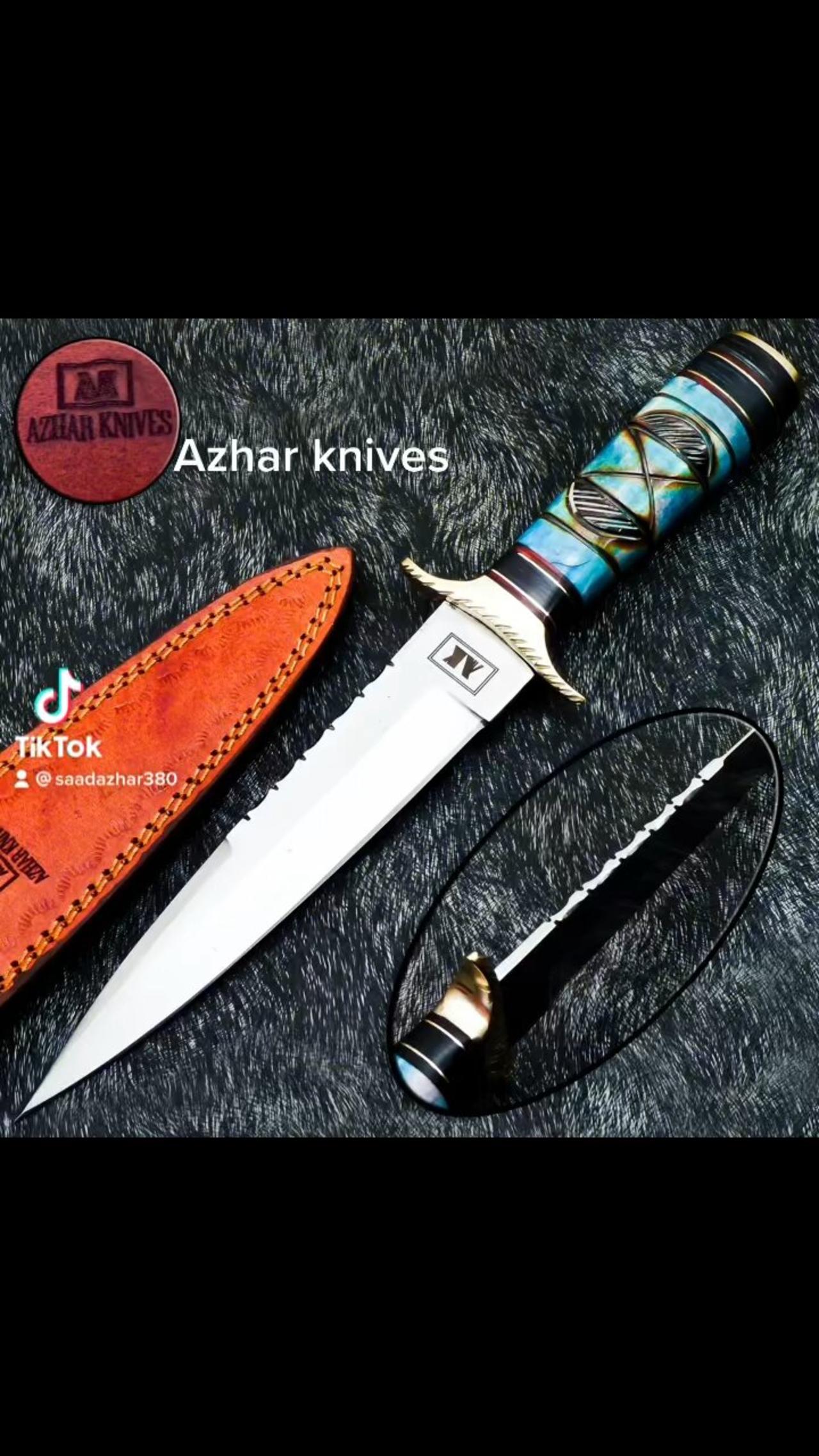 Dagger with leather sheath and bone handle - One News Page VIDEO