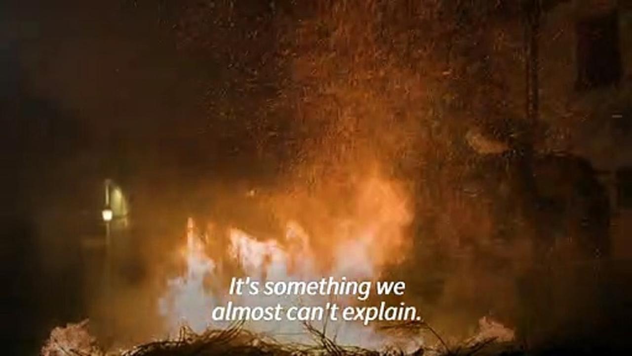 Horses run through fire in Spanish 'Las - One News Page VIDEO