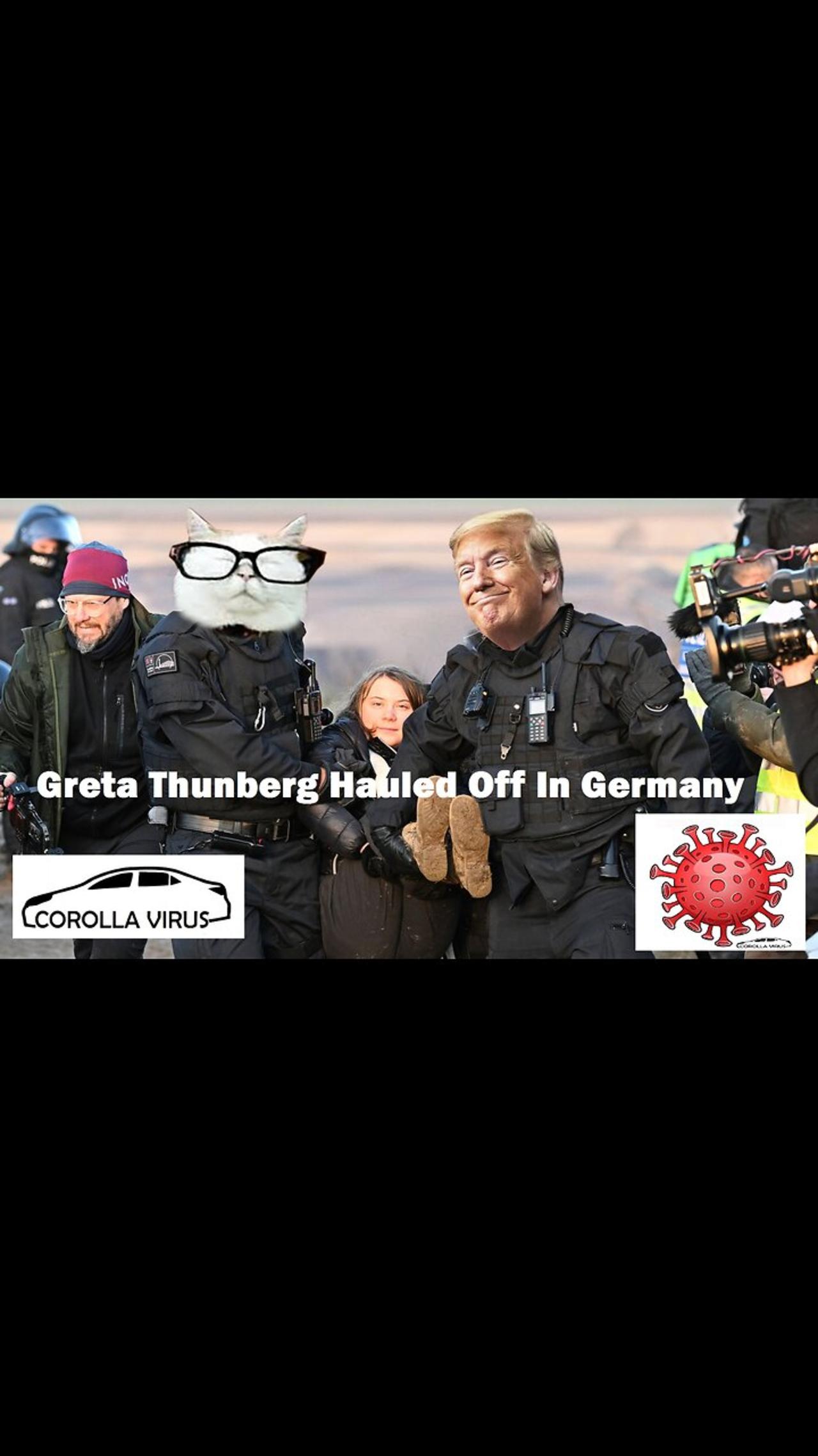 Greta Thunberg Hauled Off In Germany - One News Page VIDEO