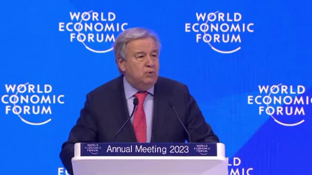 UN Sec General at WEF: "The battle is being - One News Page VIDEO