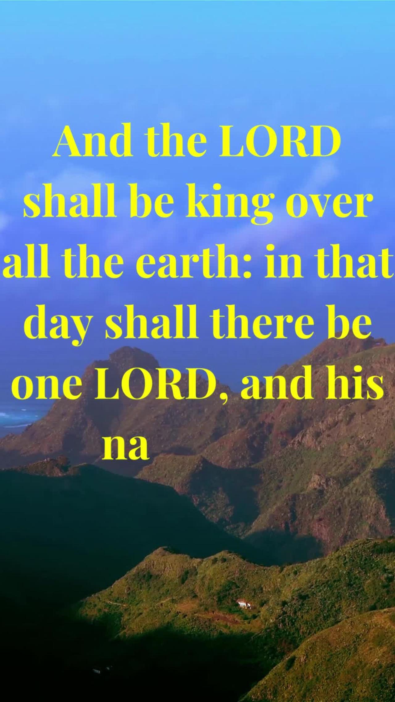 And the LORD shall be king over all the earth: - One News Page VIDEO