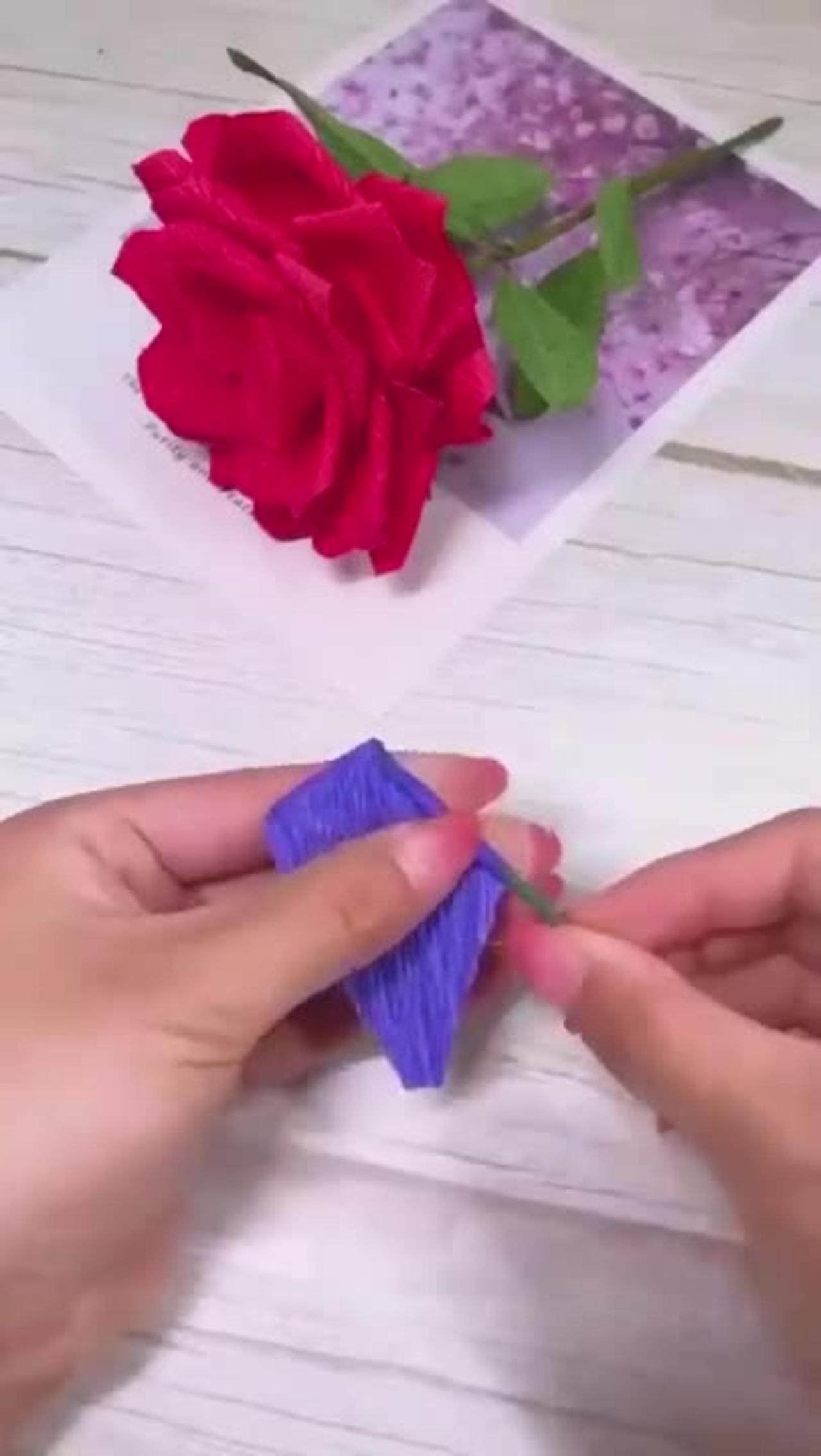 Paper flower 3D | Beautiful Flower Rose Paper - One News Page VIDEO