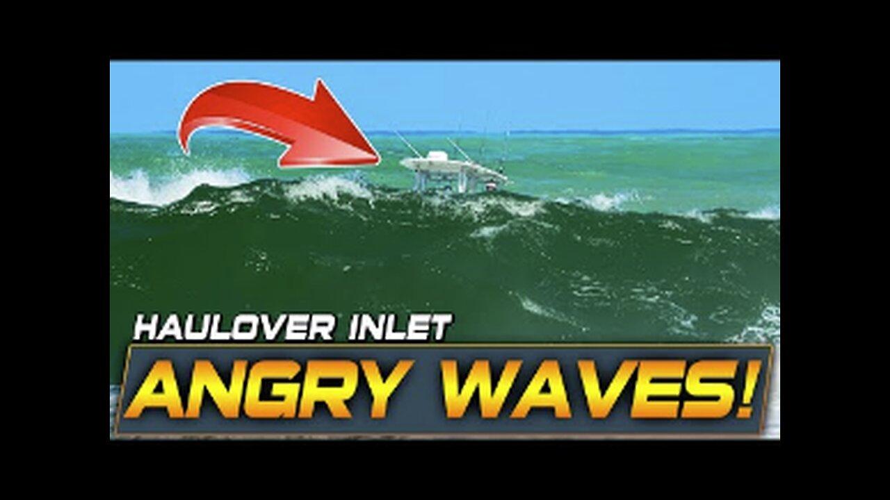 BOAT BURIED IN MASSIVE WAVES at HAULOVER INLET - One News Page VIDEO