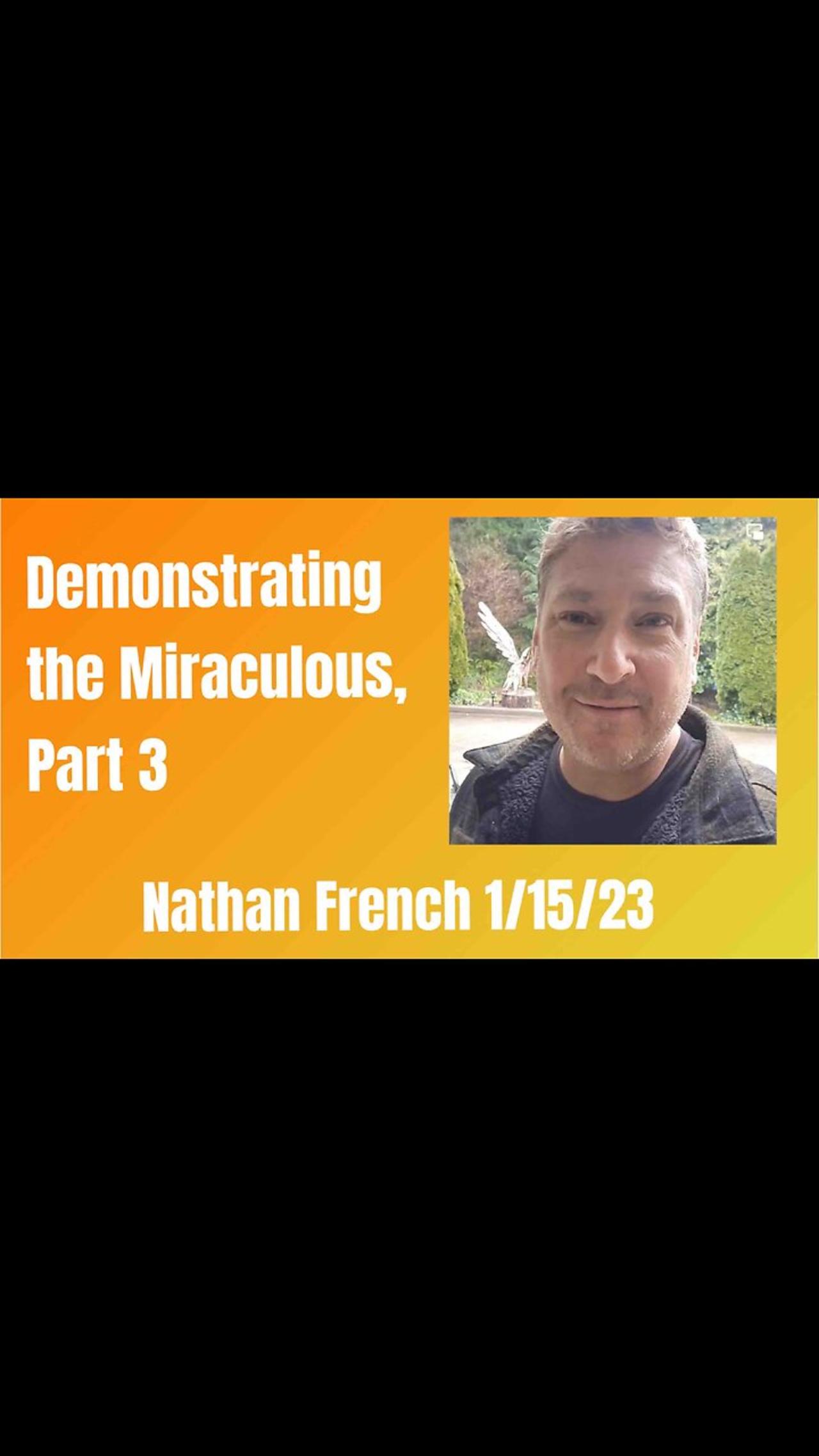 Nathan French - Demonstrating the Miraculous, - One News Page VIDEO