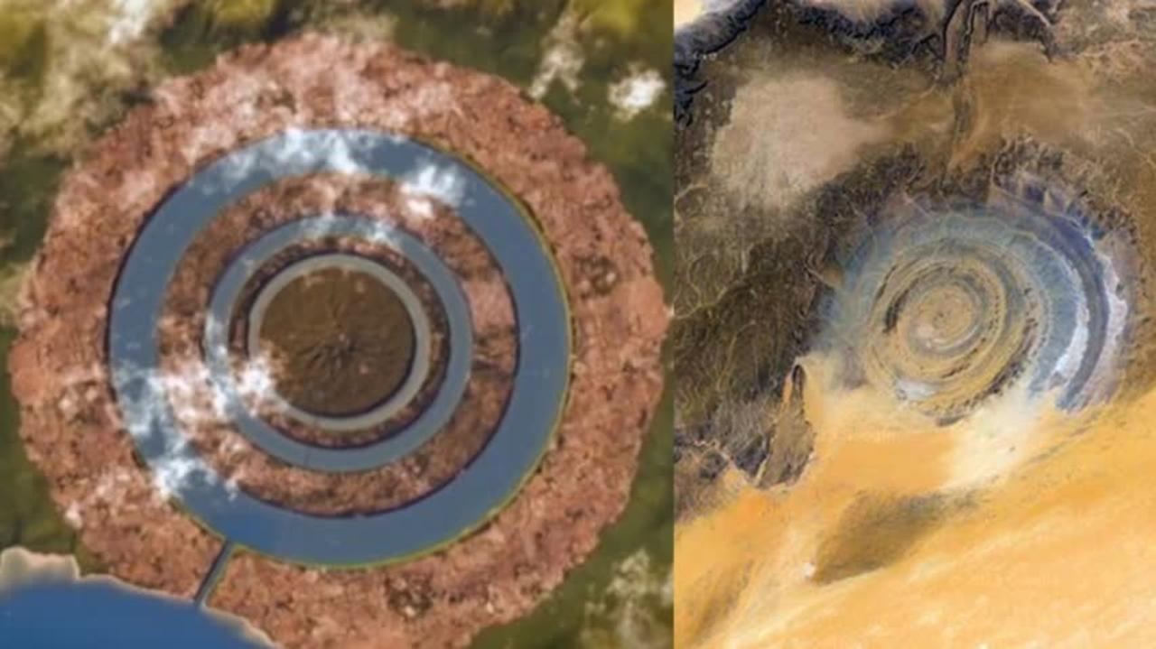 Richat Structure - Lost Roman Map has Atlantis - One News Page VIDEO