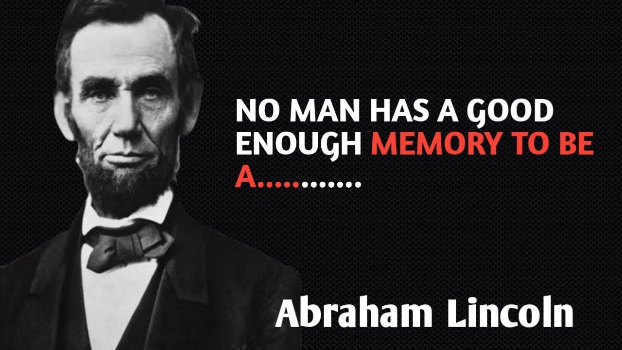 "Abraham Lincoln: Inspirational Quotes from - One News Page VIDEO