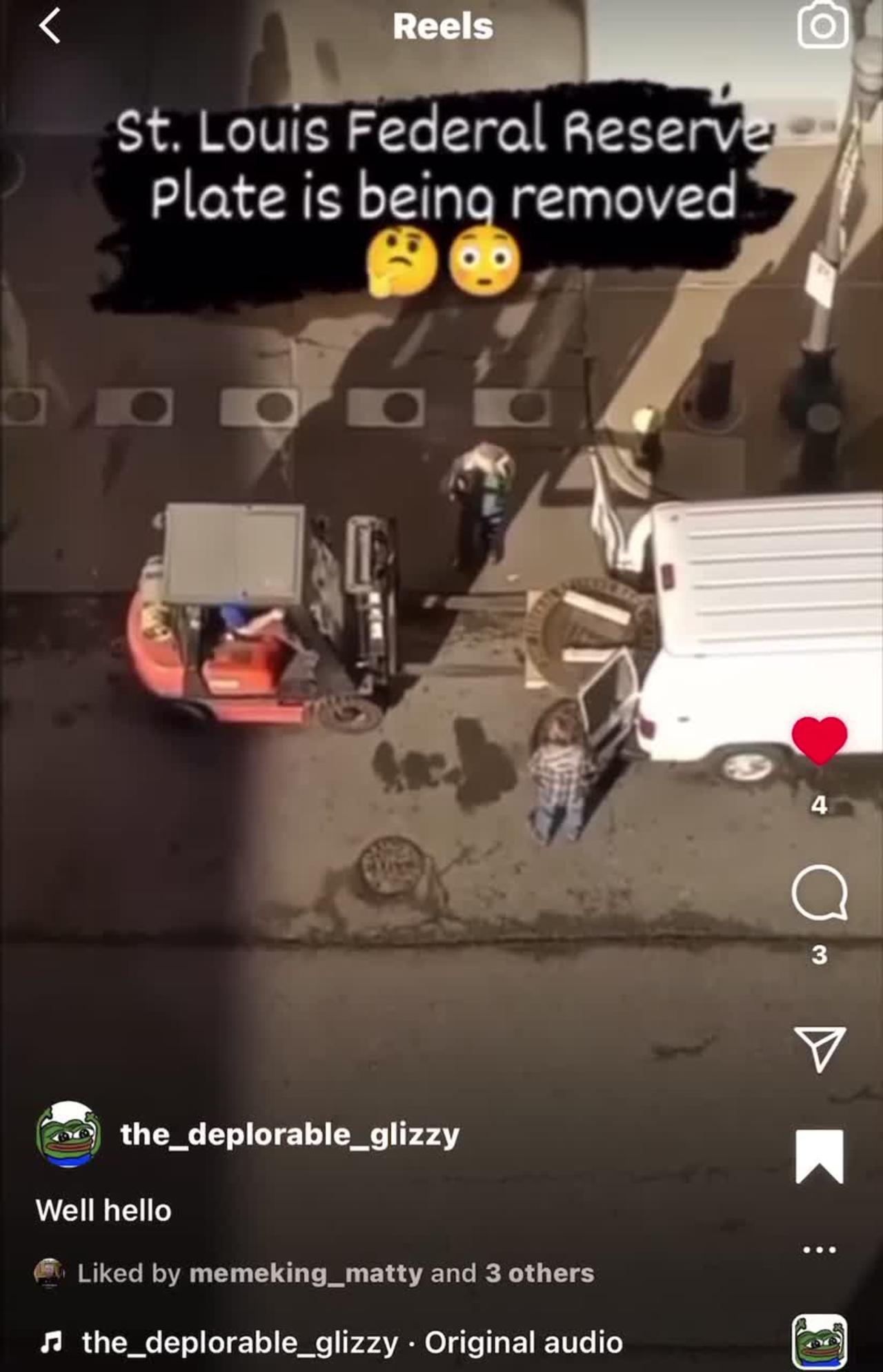 St Louis Fed Plate Removal - One News Page VIDEO