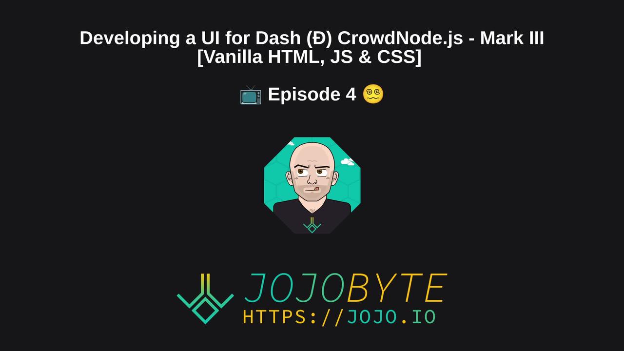 Developing a UI for Dash (Ð) CrowdNode.js - - One News Page VIDEO