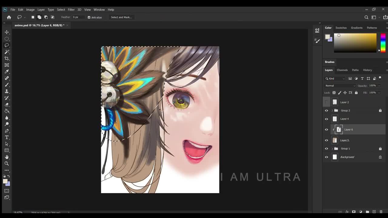 (DRAWING AN ANIME GIRL IN PHOTOSHOP) - One News Page VIDEO