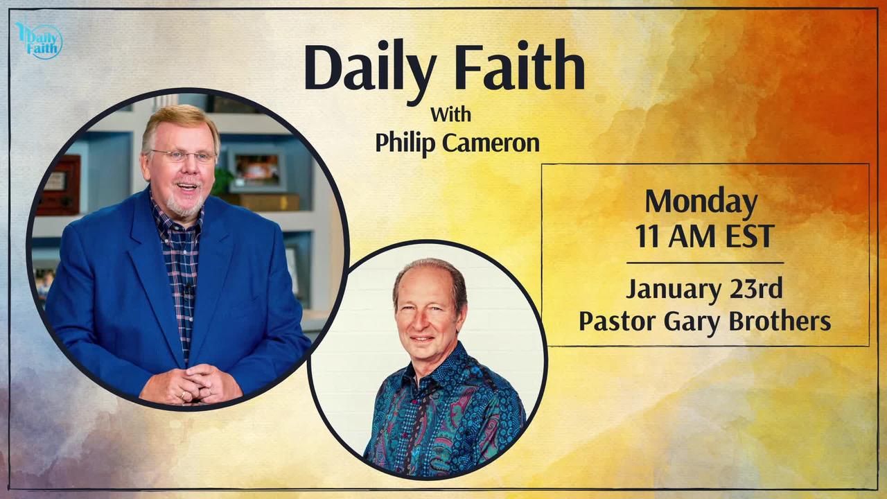 Daily Faith with Philip Cameron: Special Guest - One News Page VIDEO