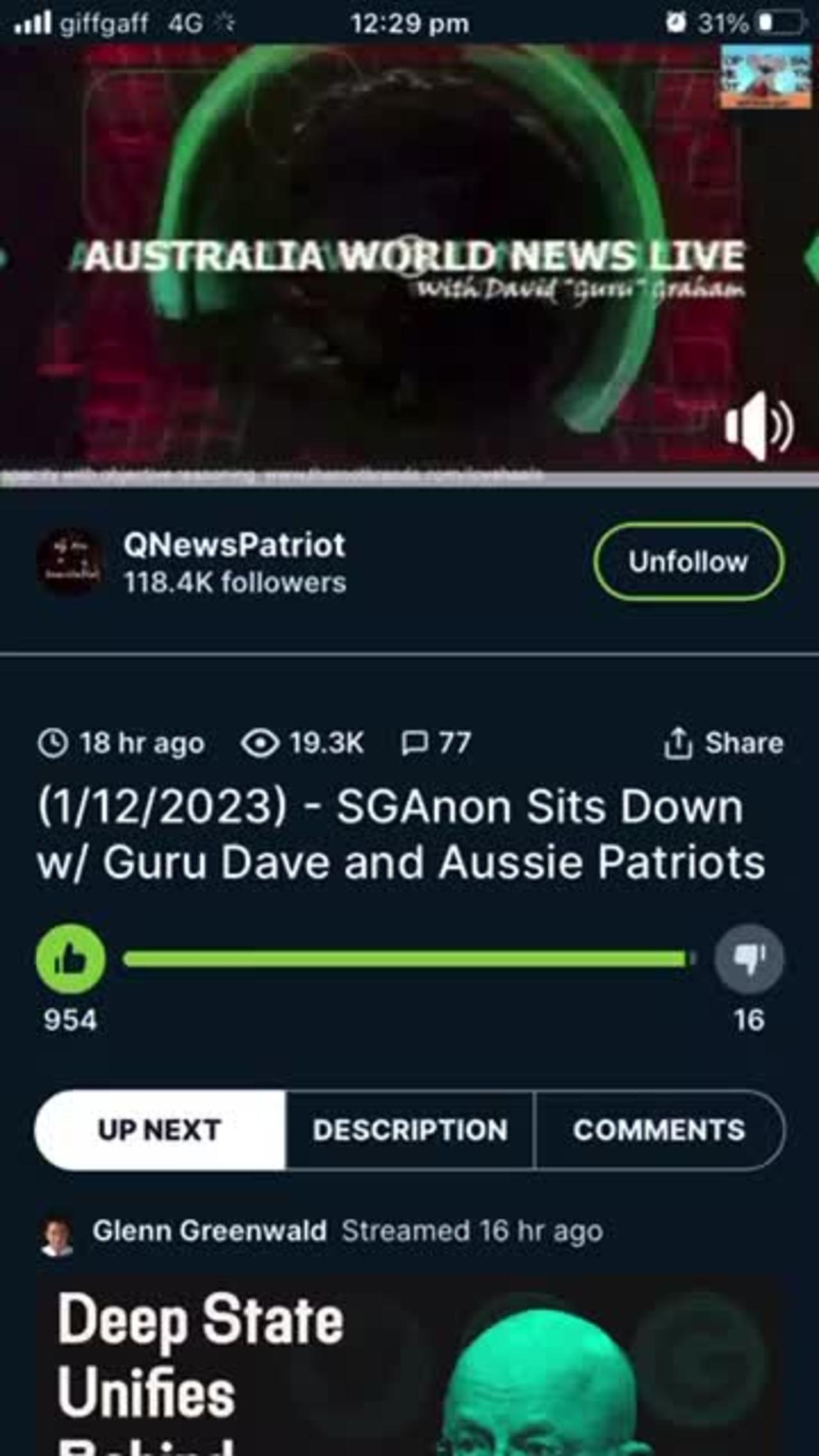 SG Anon : Guru Dave: Aussie Patriots - One News Page VIDEO
