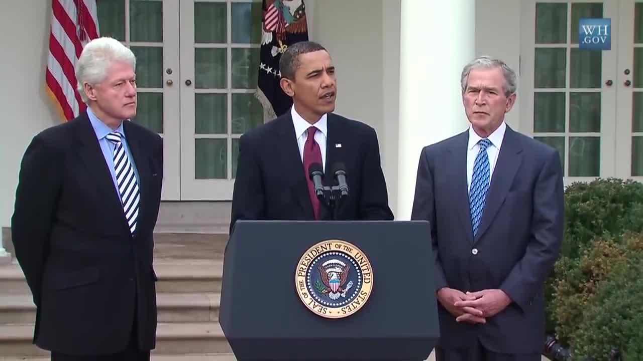 Presidents Obama, Bush, & Clinton: Help for - One News Page VIDEO