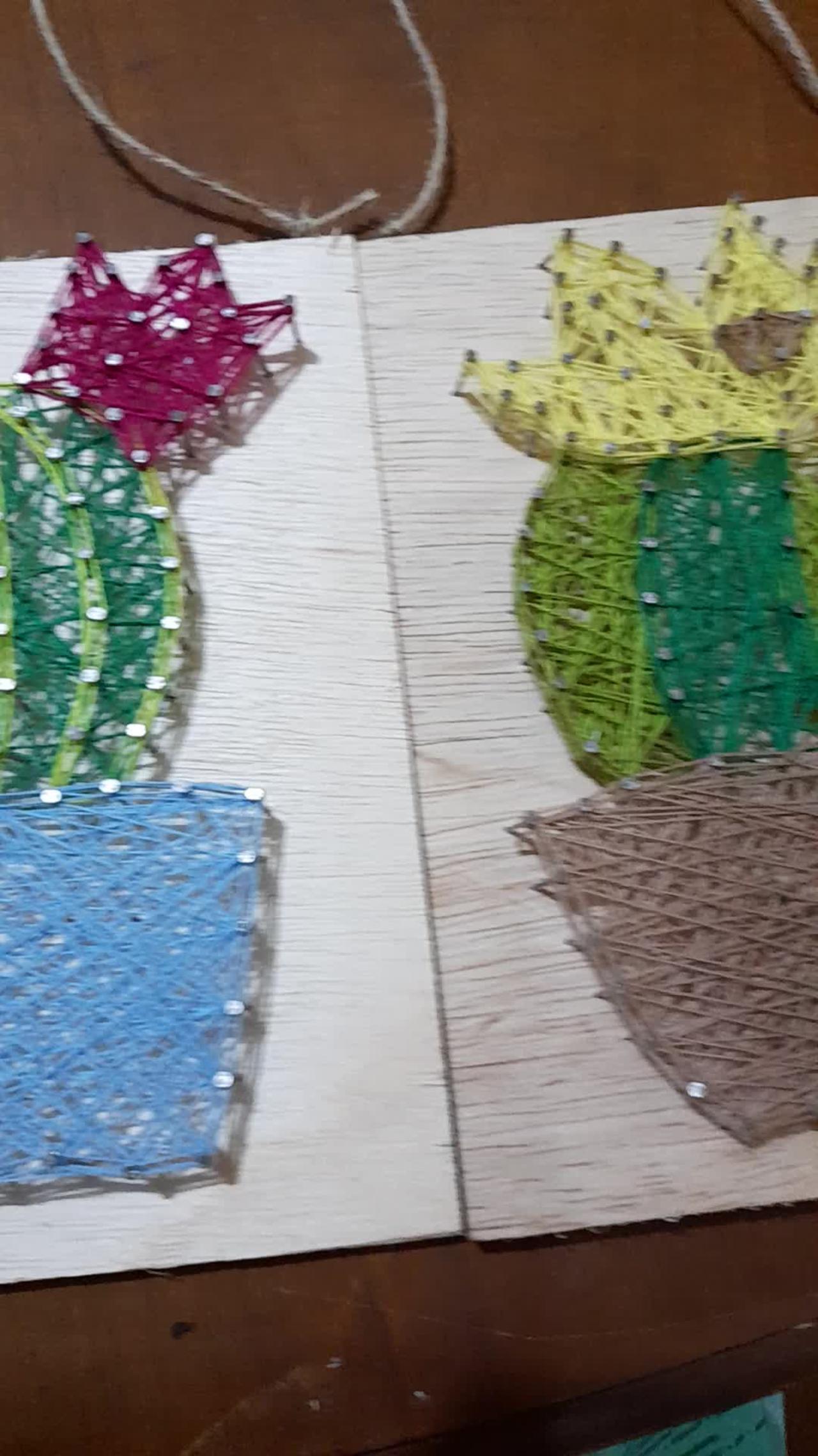 String Art tema flores e cactus - One News Page VIDEO