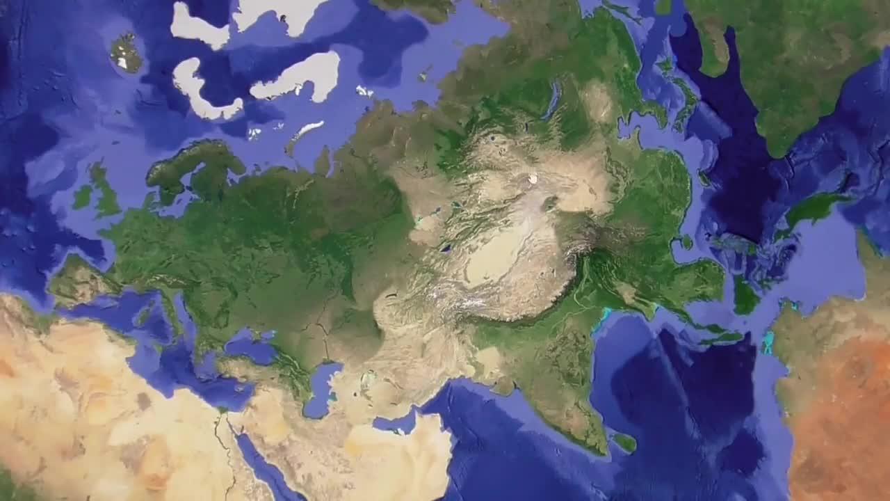 Moon's transition to Physical World Map - One News Page VIDEO