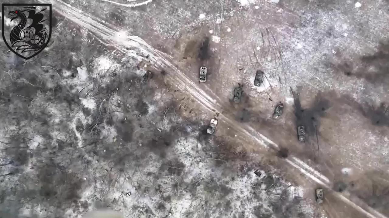 Ukrainian Marines Destroy Russian Armoured - One News Page VIDEO