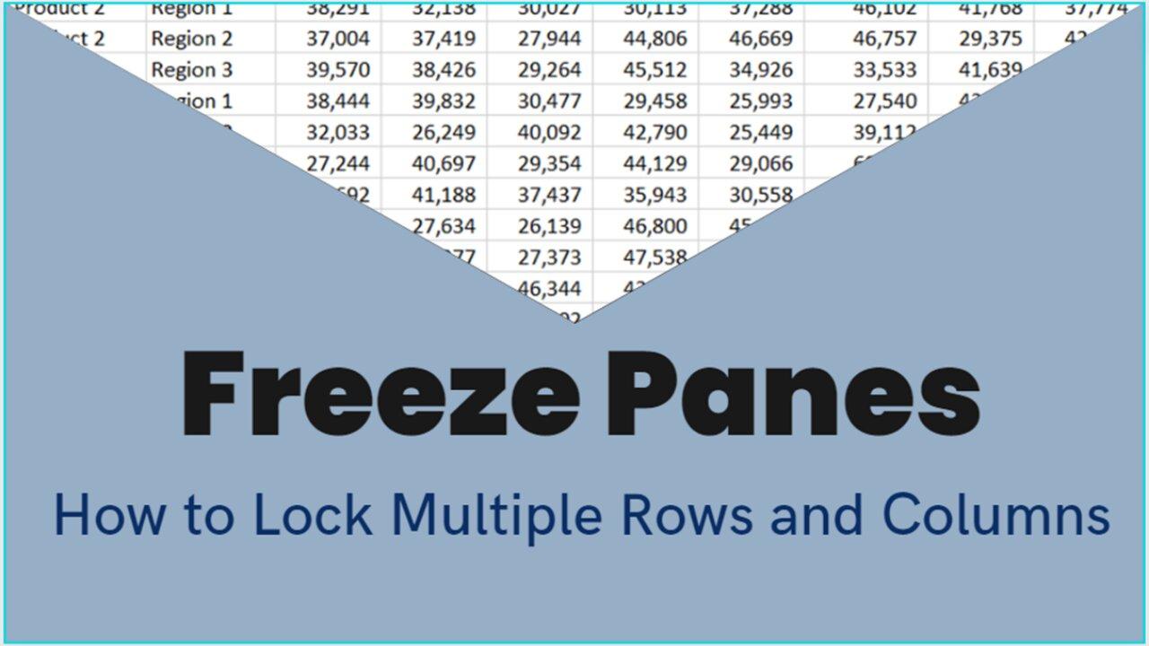 Ms Excel Tutorial How To Freeze Multiple Rows One News Page Video 9967