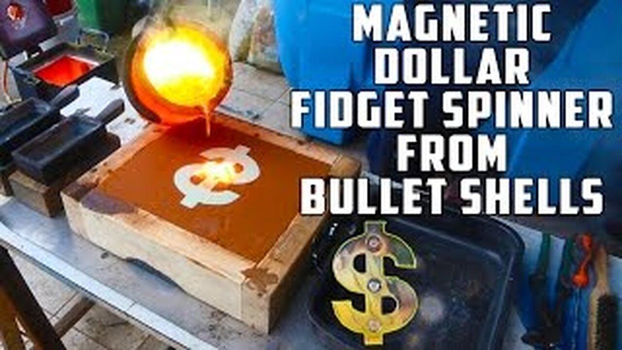 Casting Brass Dollar Fidget Spinner from Bullet - One News Page VIDEO