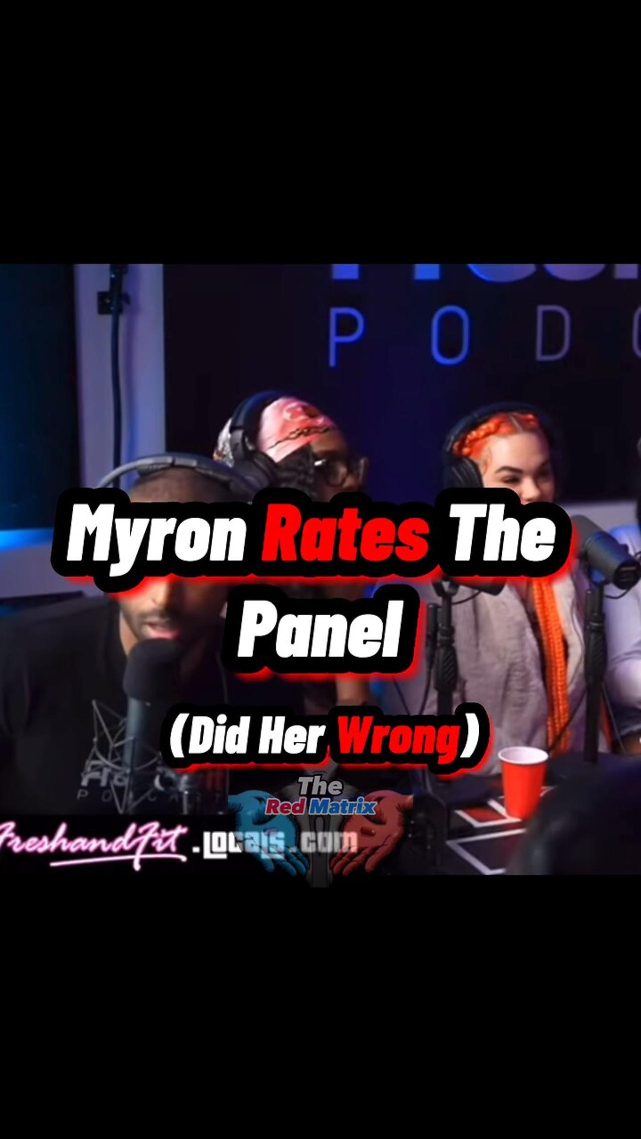 Myron From FNF Rates the Panel (DID HER - One News Page VIDEO