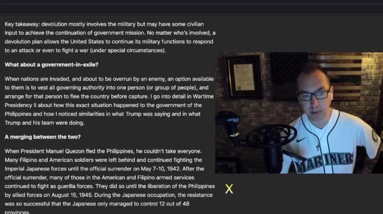 (Phil Godlewski) Report Update President in - One News Page VIDEO (Phil Godlewski) Report Update President in - One News Page VIDEO