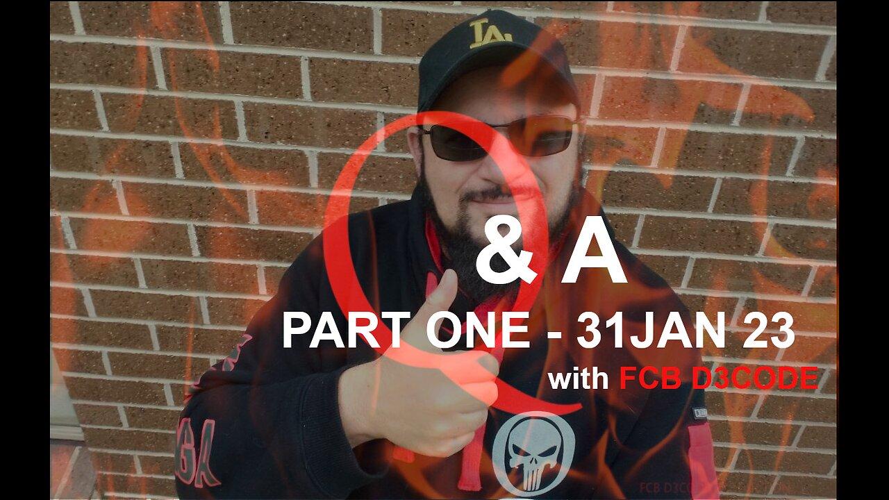 FCB D3CODE - PART ONE - Q&A SESSION - 31 JAN - One News Page VIDEO