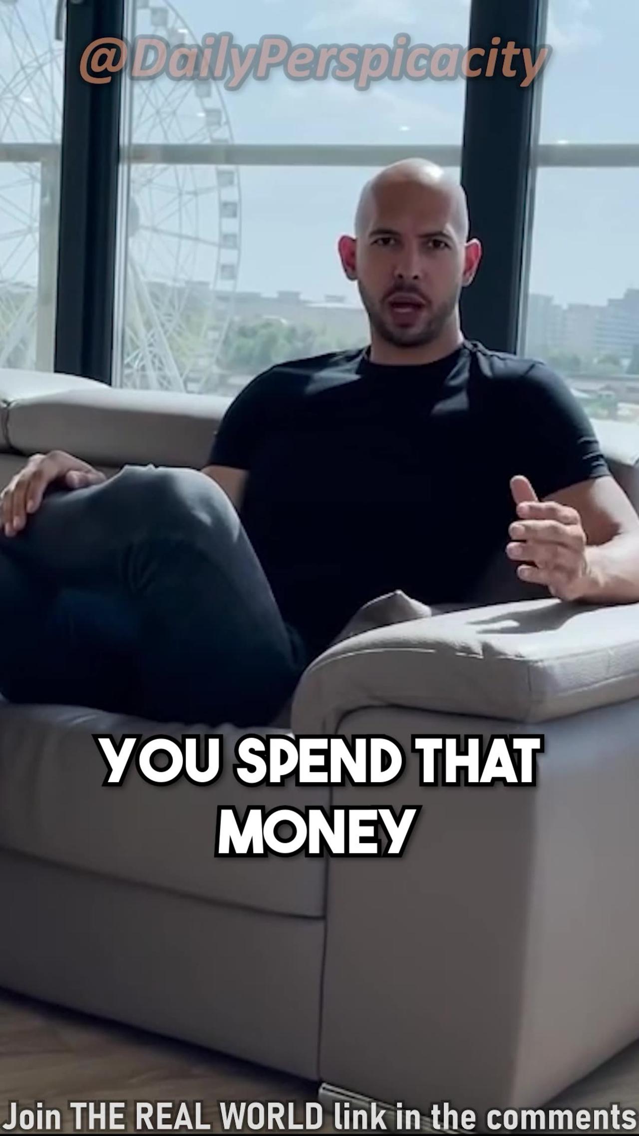 Andrew Tate about money and how to get rich 😆 - One News Page VIDEO