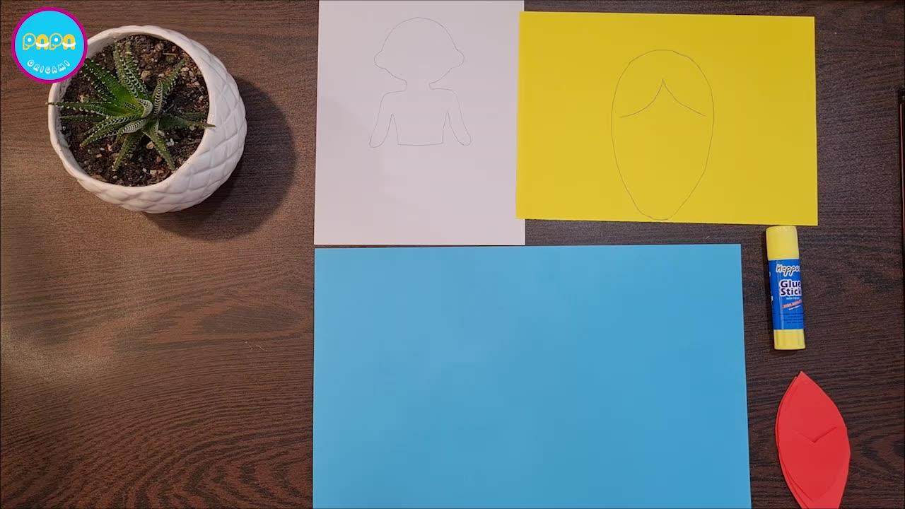 Paper Princess Doll/ DIY PAPER DOLL/ Easy craft - One News Page VIDEO