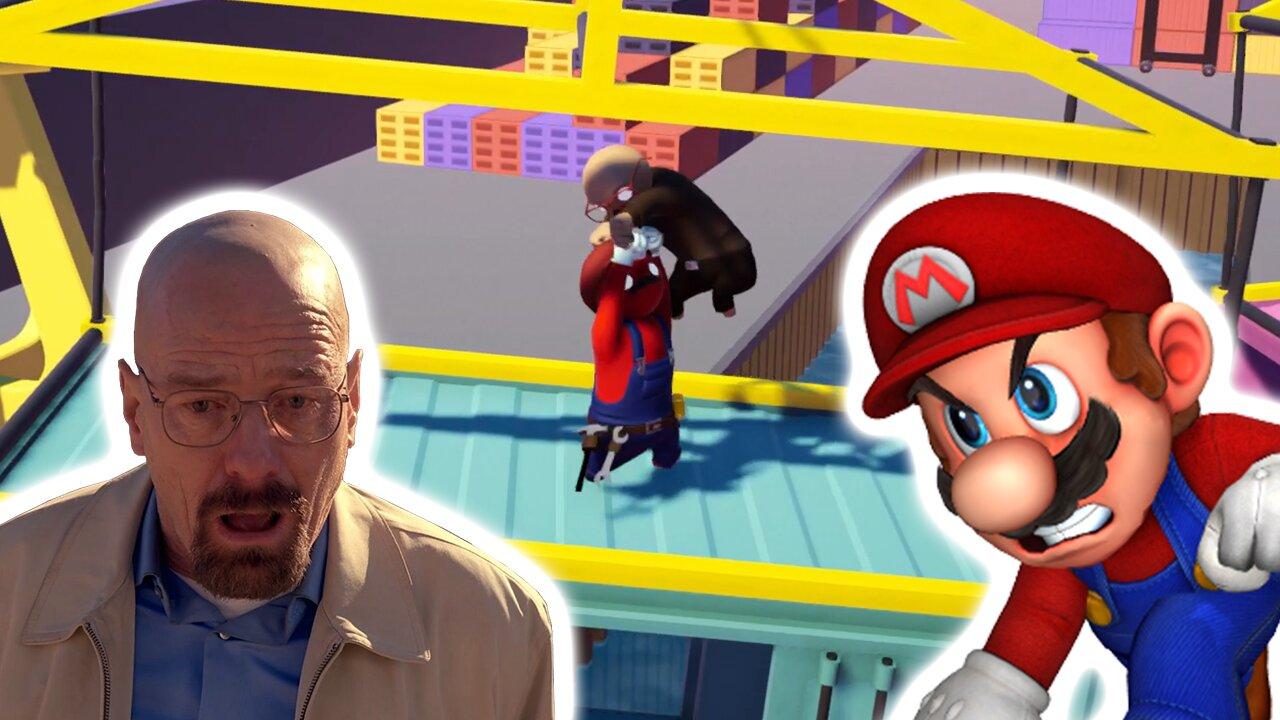 WALTER WHITE DESTROYED BY MARIO IN GANG BEASTS! - One News Page VIDEO